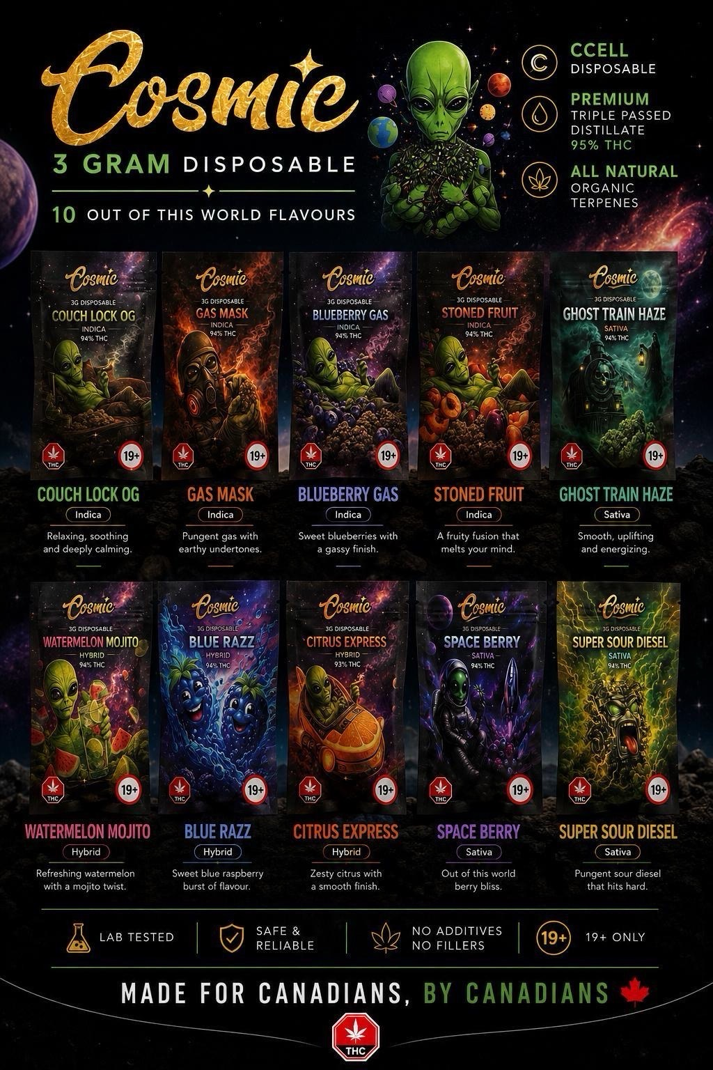 Cosmic 3G Disposable "Coming Soon" - Golden Aura